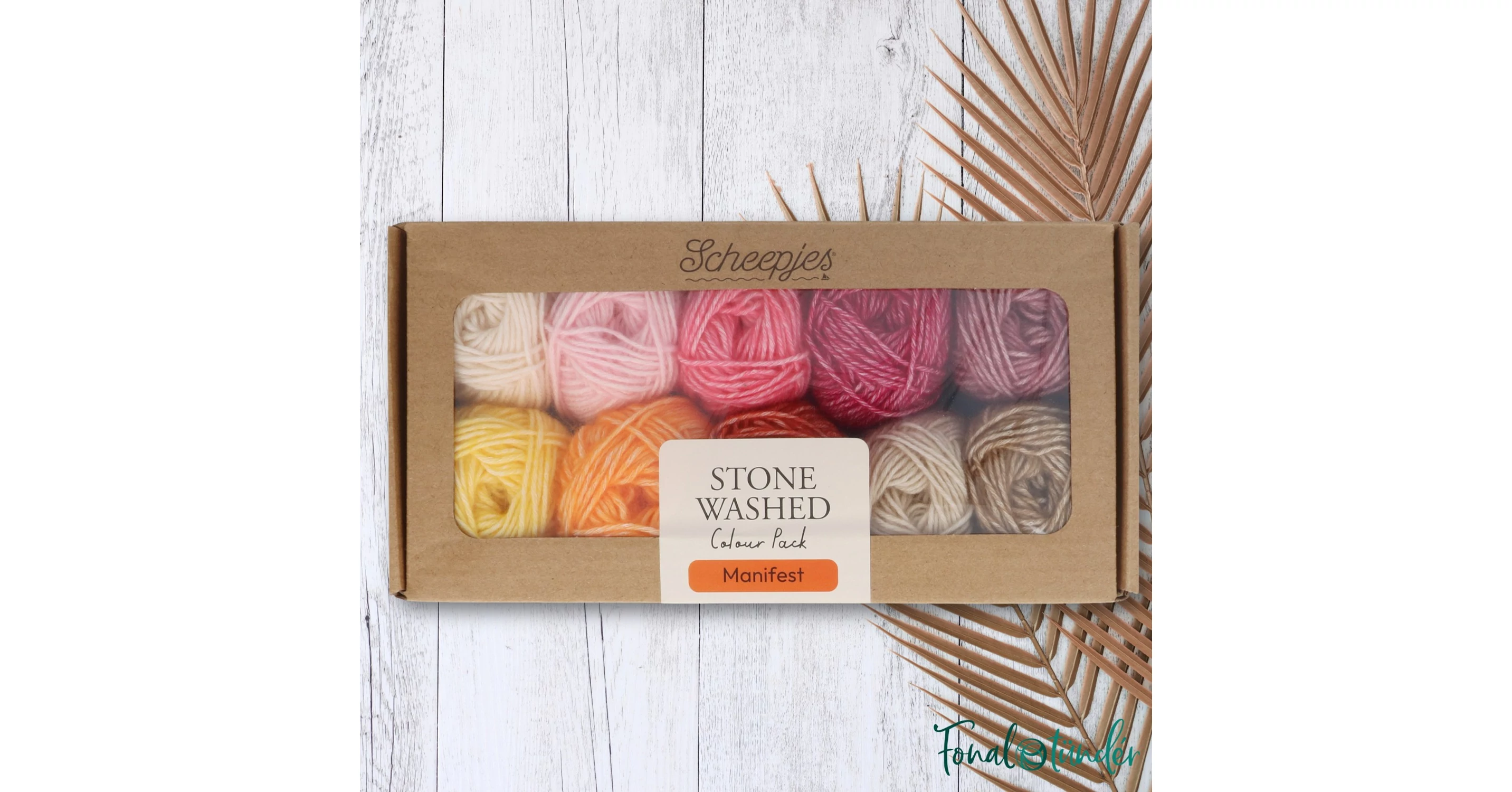 Scheepjes Stone Washed Manifest Fonalcsomag, sapka, sál kötéshez