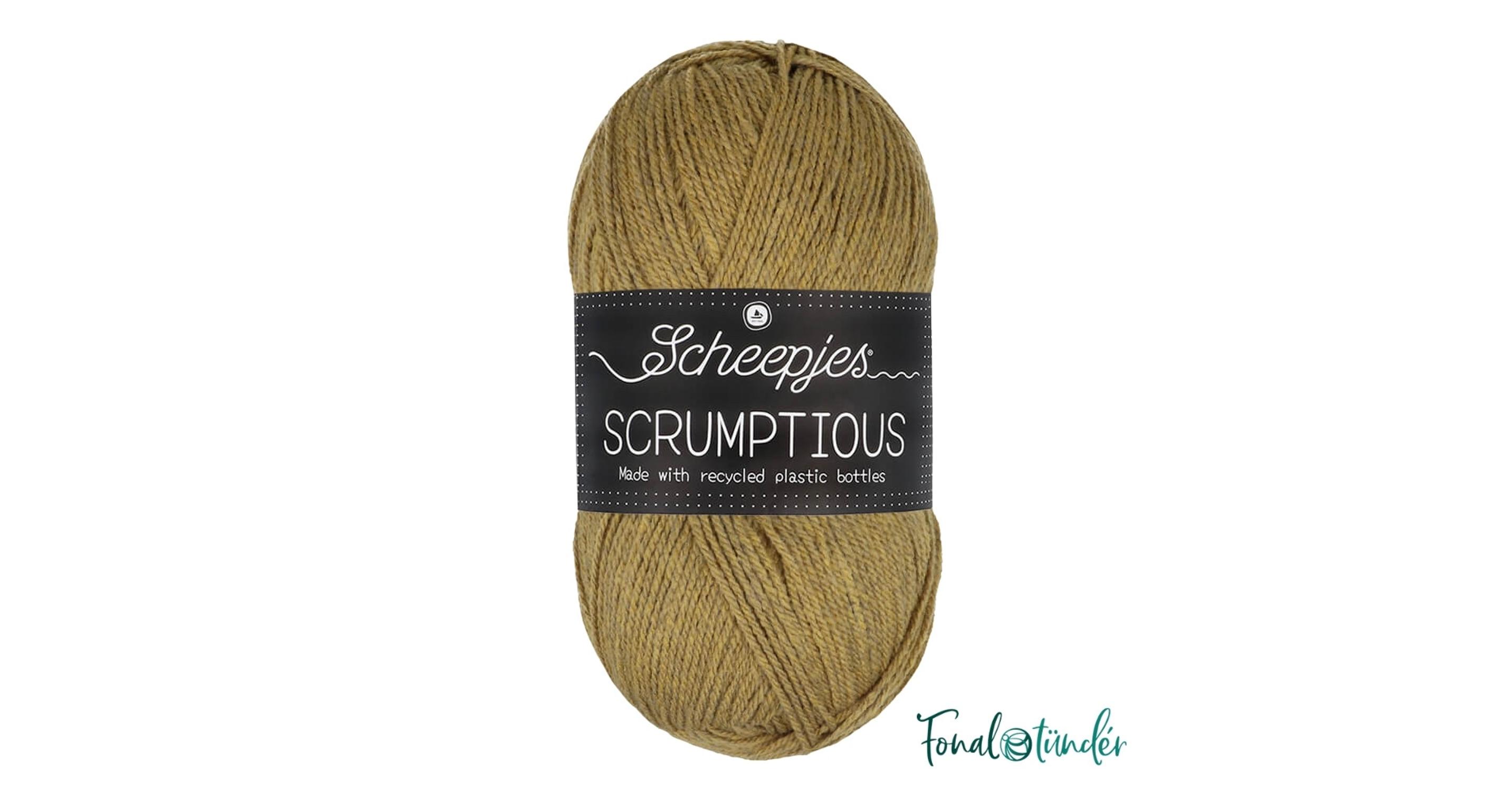 Scheepjes Scrumptious 327 Lemon Poppy Seed Loaf - sárgászöld öko akril ...