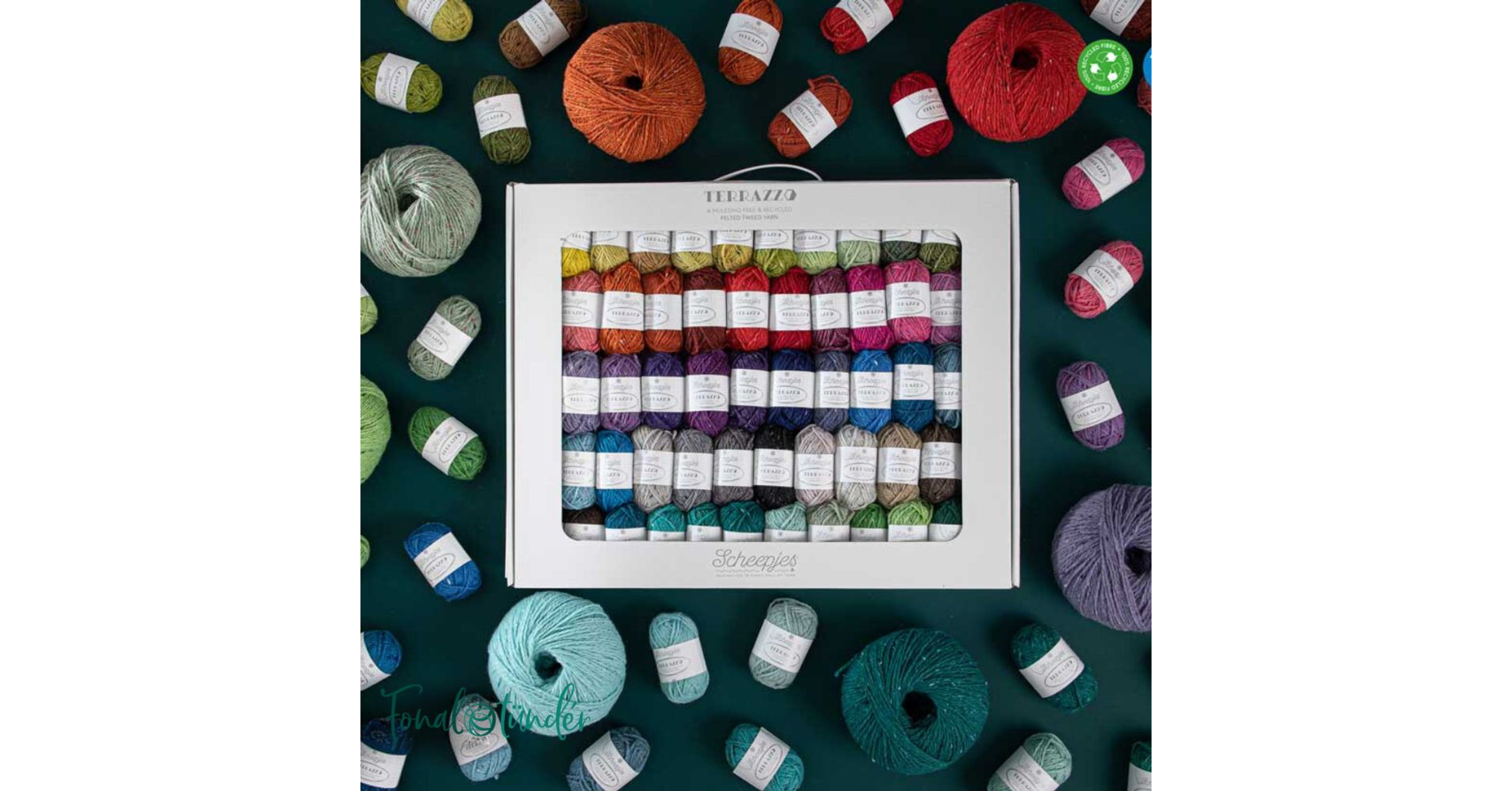 Scheepjes Terrazzo Color Pack - 60 gombolyag fonal díszdobozban