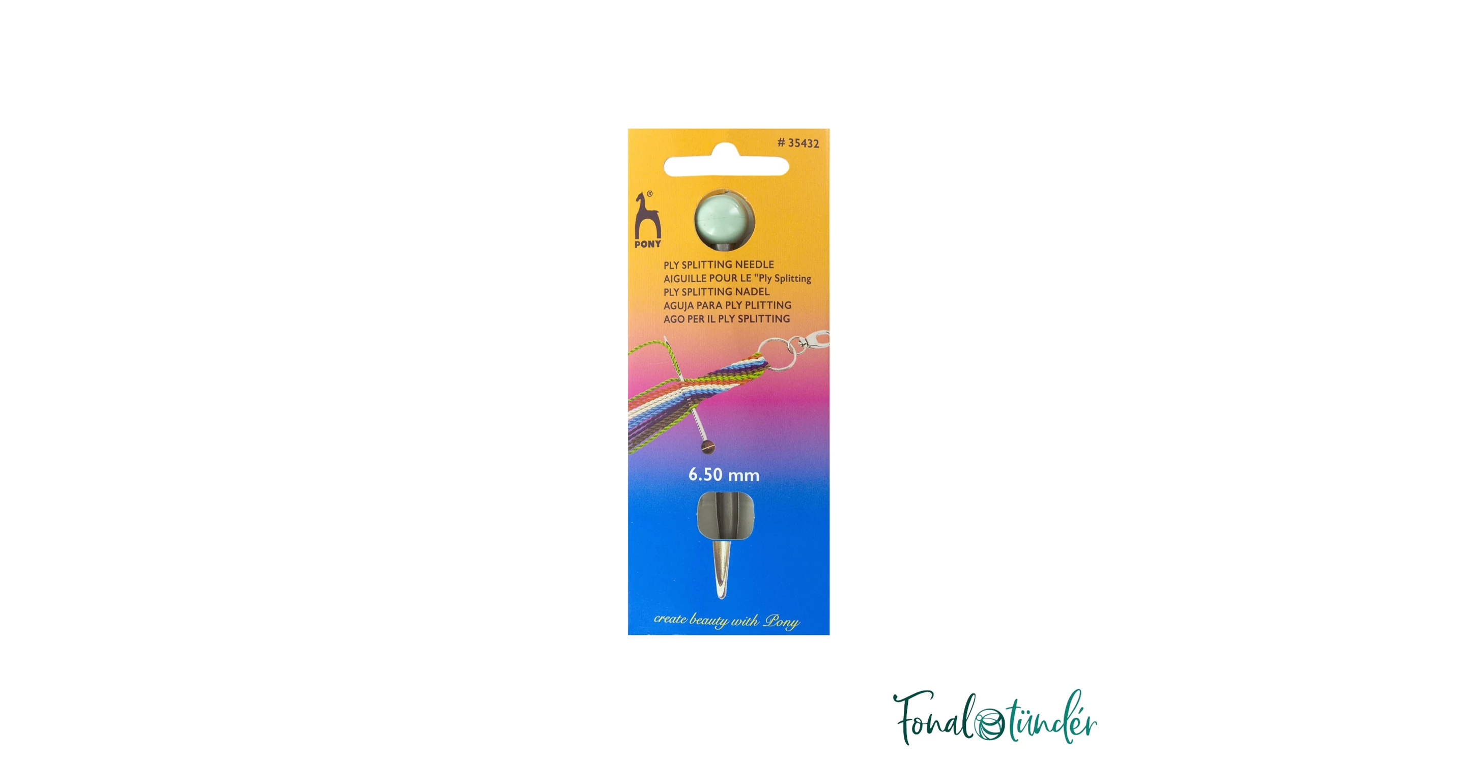 Pony - PLY Splitting Needle for Wayuu Mochila bags and braiding 6.5mm