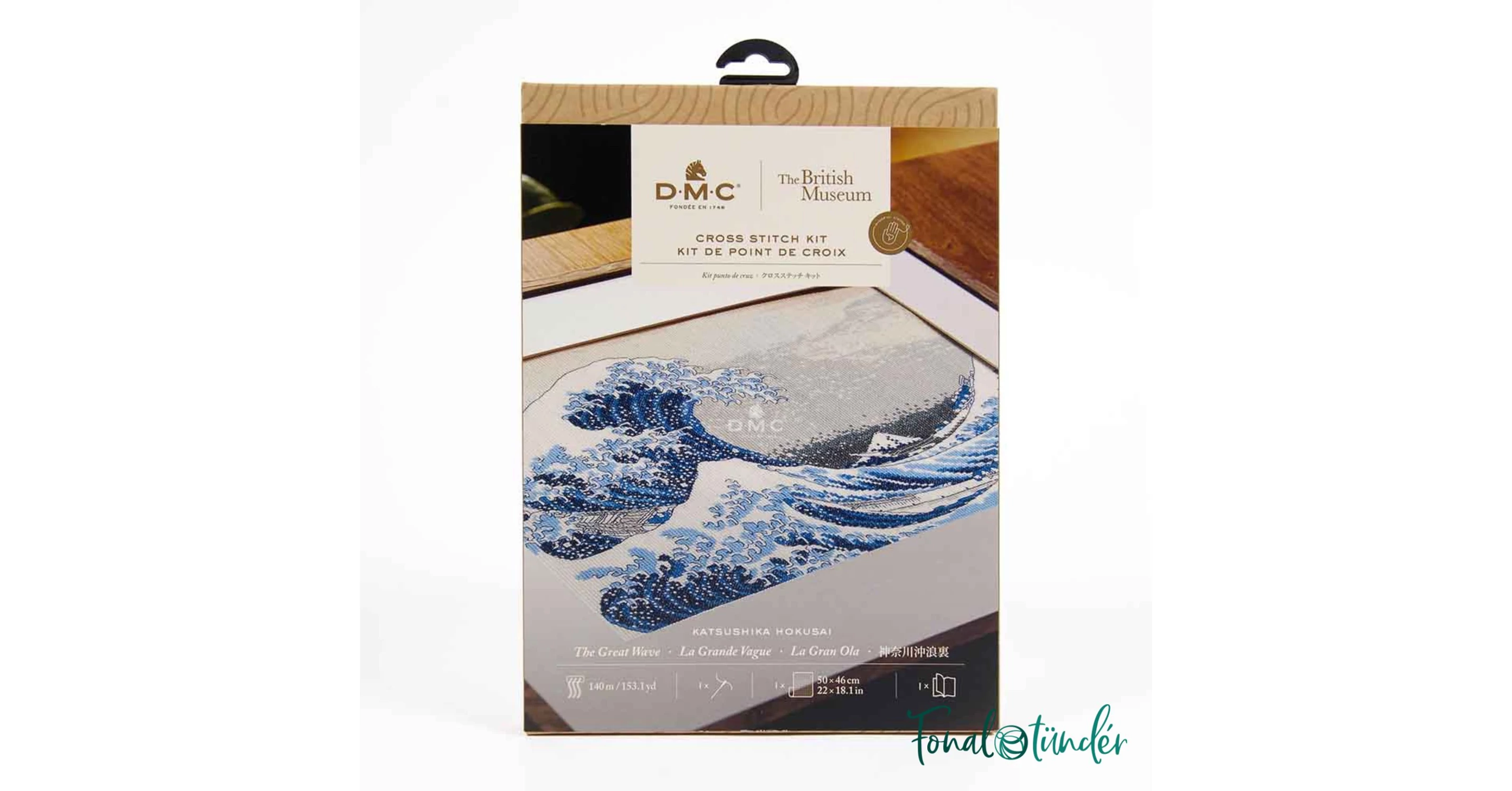 DMC Museum Collection - The Great Wave - cross stitch embroidery kit